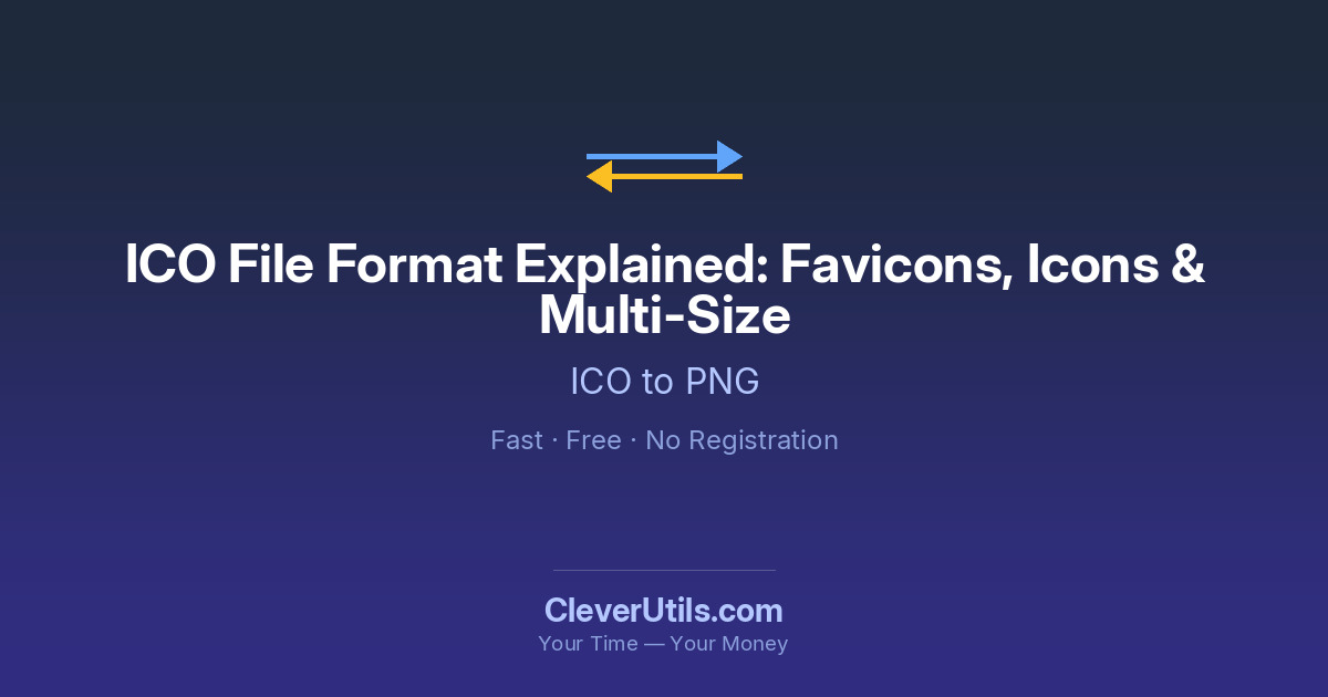 ICO File Format Explained: Windows Icons and Favicons — CleverUtils.com