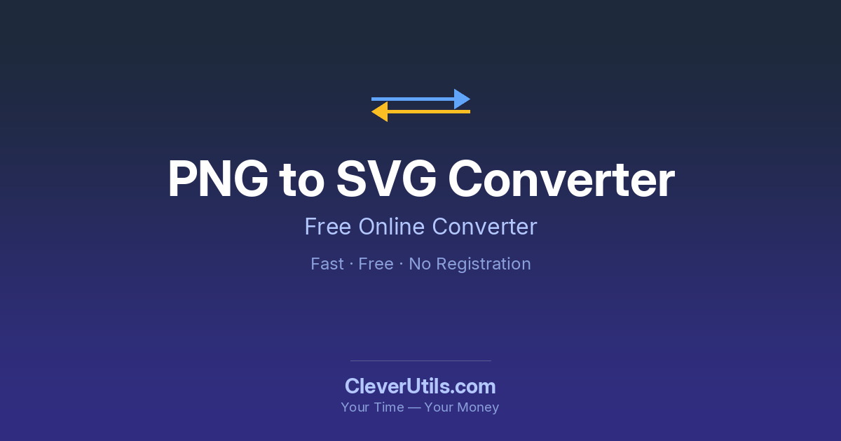 PNG to SVG Converter — CleverUtils.com
