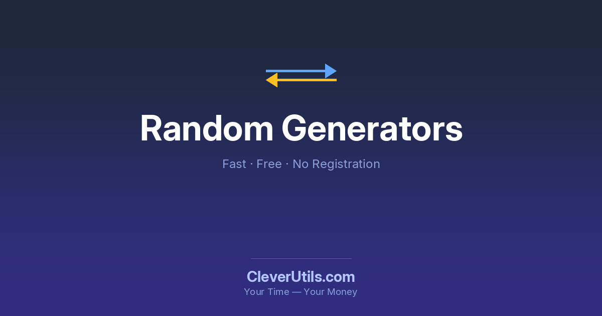 Random Generators Online — Address, Name, ZIP Code, Phone, Birthday ...