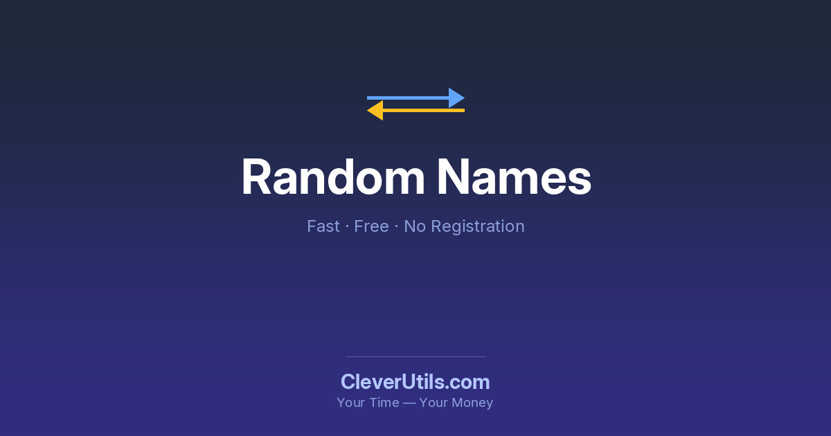 Random names generator