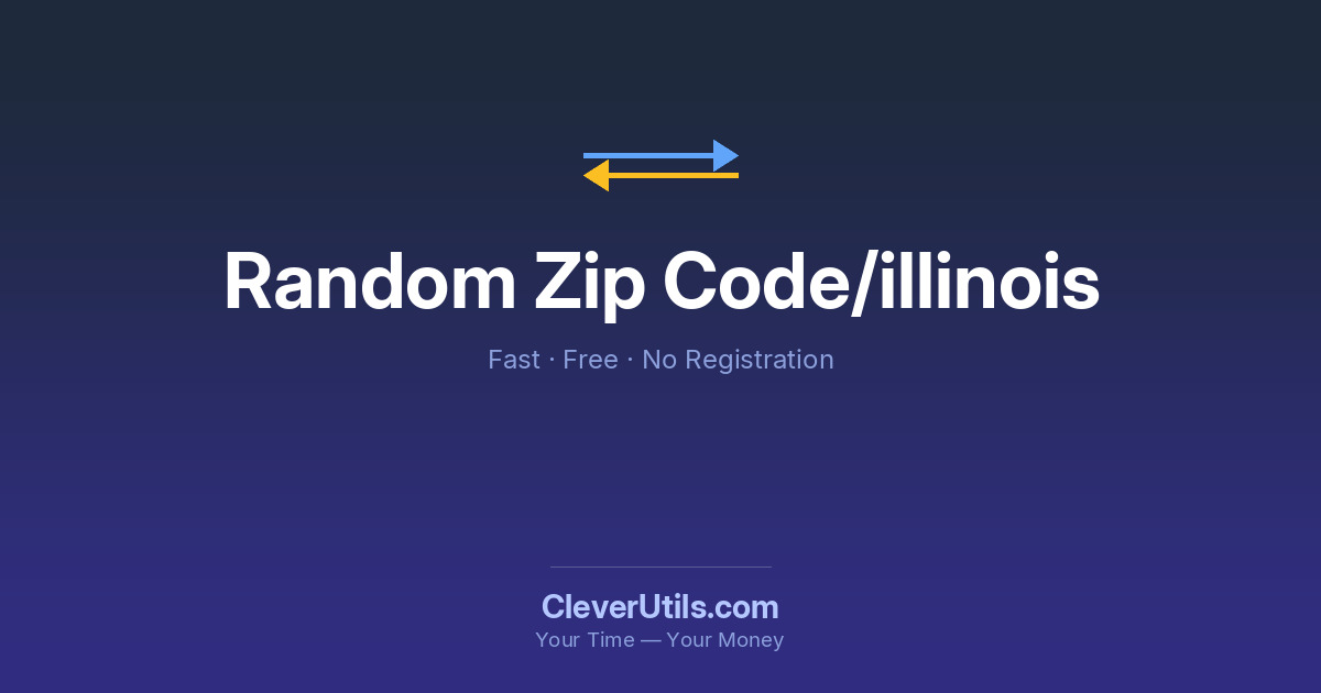 Random Illinois ZIP Code Generator